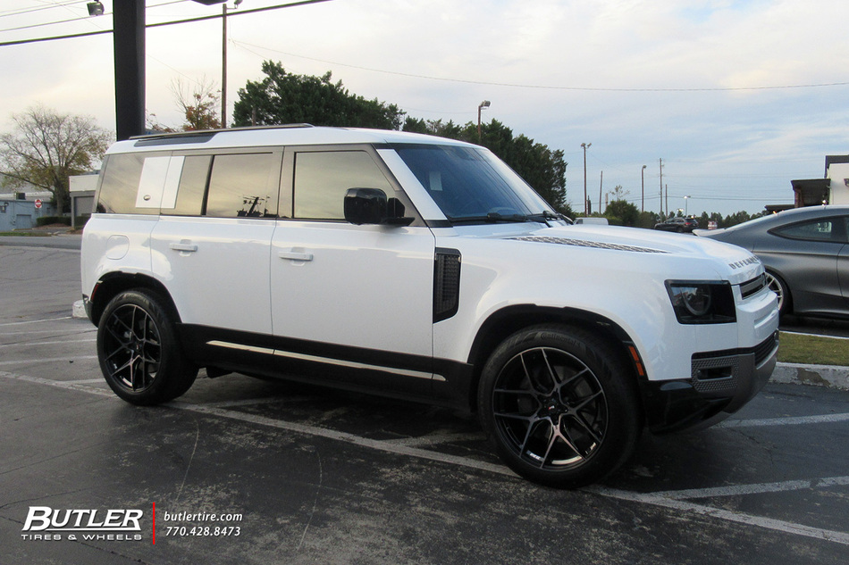 Land Rover Defender with 22in Savini SV-F5 Wheels exclusively from ...