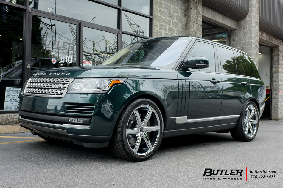 Land Rover Range Rover with 22in Lexani R-Six Wheels exclusively from ...