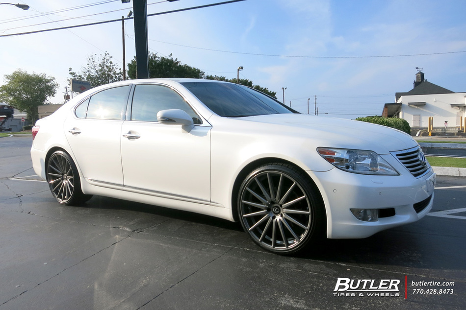 Lexus LS460 with 22in Vossen VFS2 Wheels exclusively from Butler Tires ...