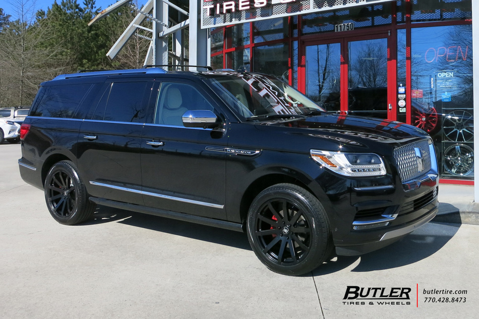 Lincoln Navigator with 22in Black Rhino Traverse Wheels exclusively ...