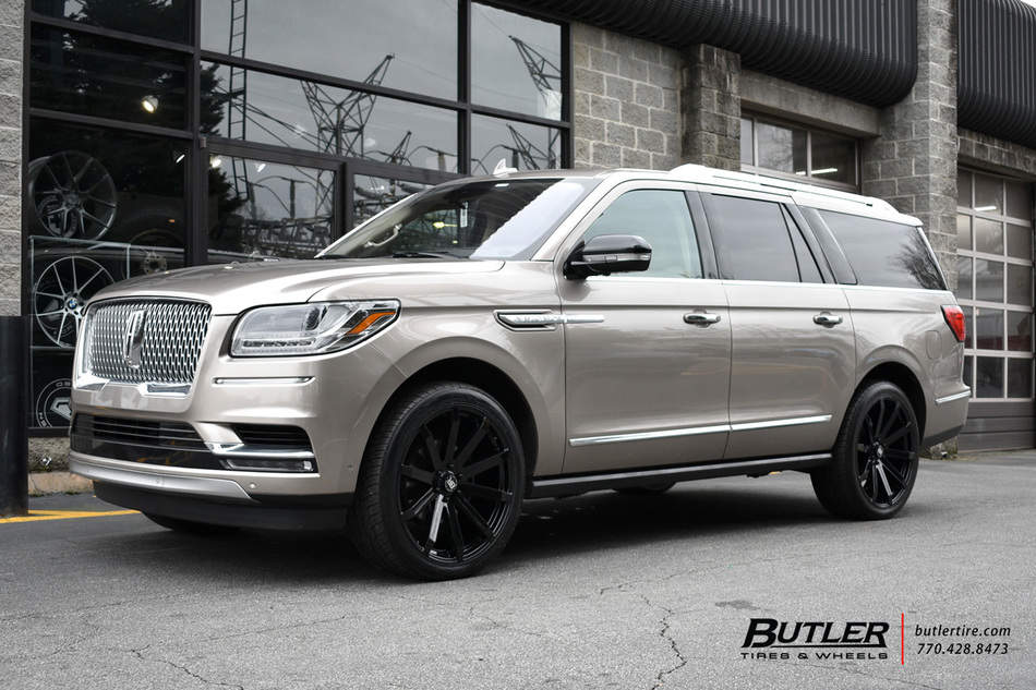 Lincoln Navigator with 24in Black Rhino Traverse Wheels exclusively ...