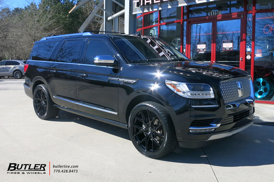 Lincoln Navigator with 24in Vossen HF6-4 Wheels exclusively from Butler ...