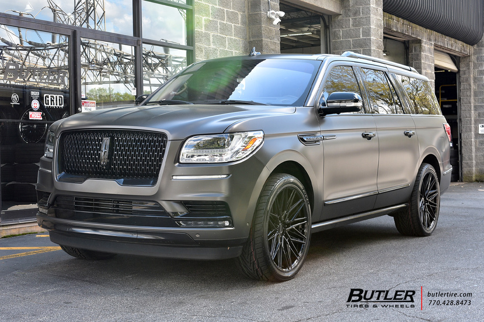Lincoln Navigator with 24in Vossen HF6-5 Wheels exclusively from Butler ...