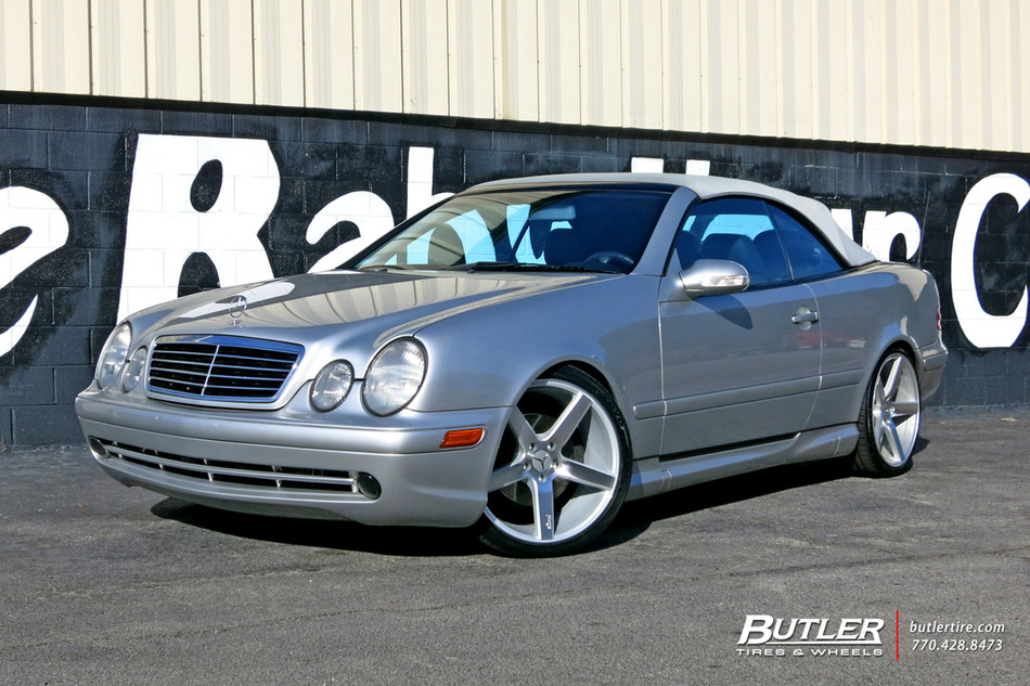 Mercedes CLK with 19in Niche Milan Wheels exclusively from Butler Tires ...