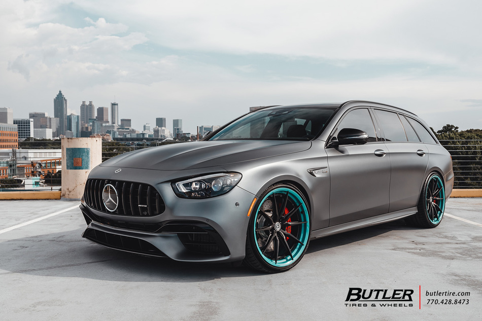 Mercedes E-Class with 21in HRE S104SC Wheels exclusively from Butler ...