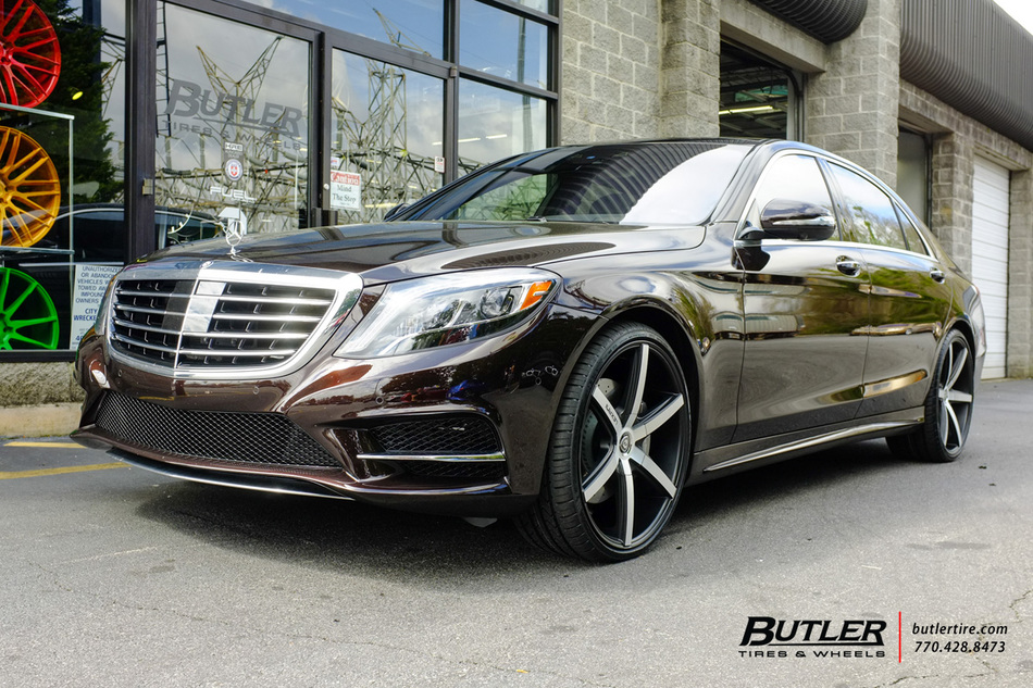 Mercedes S-Class with 22in Lexani R-Six Wheels exclusively from Butler ...