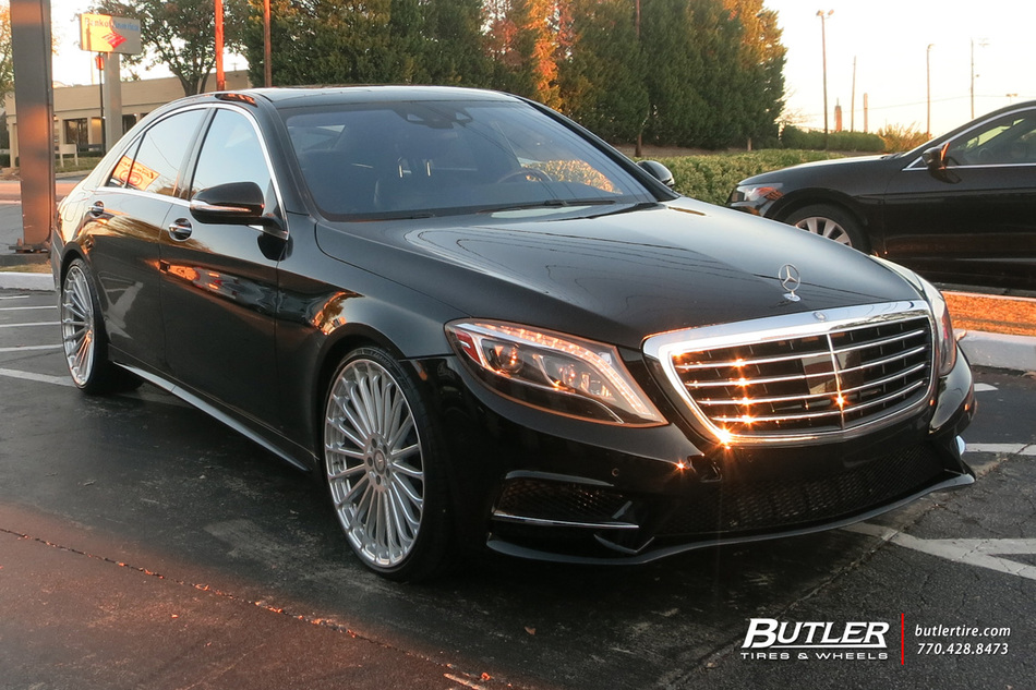 Mercedes S-Class with 22in TSW Turbina Wheels exclusively from Butler ...