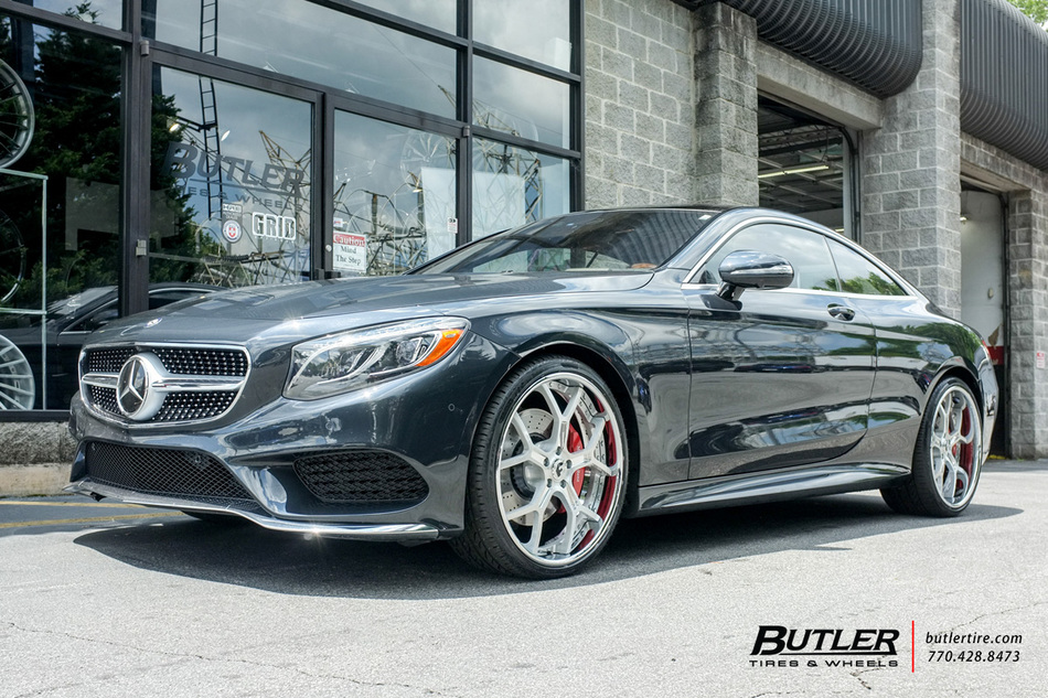 Mercedes S-Class Coupe with 22in Forgiato GTR Wheels exclusively from ...
