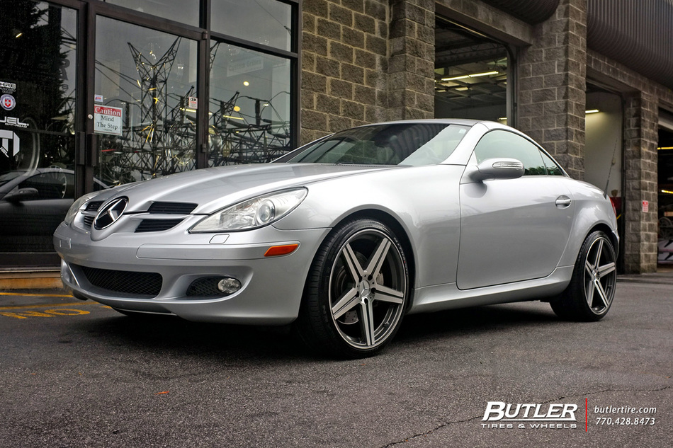 Mercedes SLK with 19in Mandrus Estrella Wheels exclusively from Butler ...