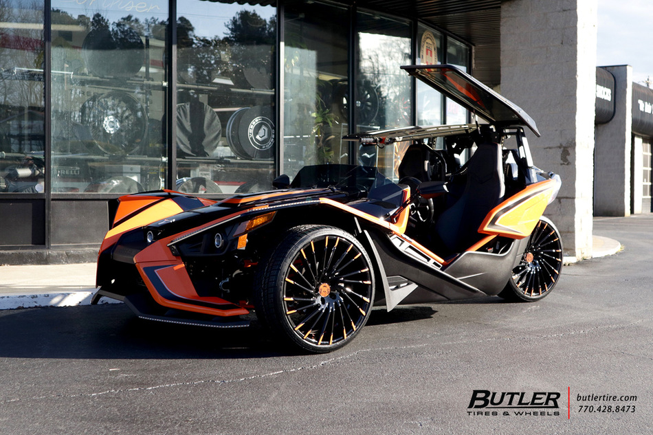 Polaris Slingshot with 22in Lexani Wraith Wheels exclusively from ...