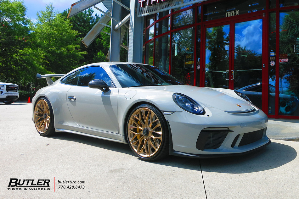 Porsche 911 GT3 with 21in HRE P200 Wheels exclusively from Butler Tires ...