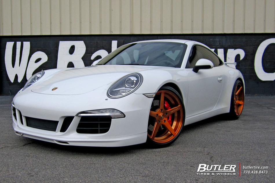 Porsche 911 with 20in Rennen R5 Wheels exclusively from Butler Tires ...