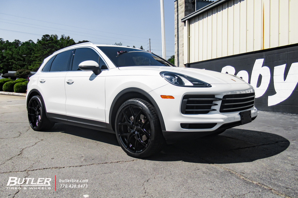 Porsche Cayenne with 22in Vossen HF5 Wheels and Michelin Tires ...
