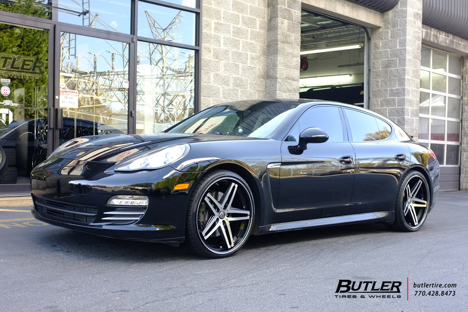 Porsche Panamera with 22in Lexani R-Five Wheels exclusively from Butler ...