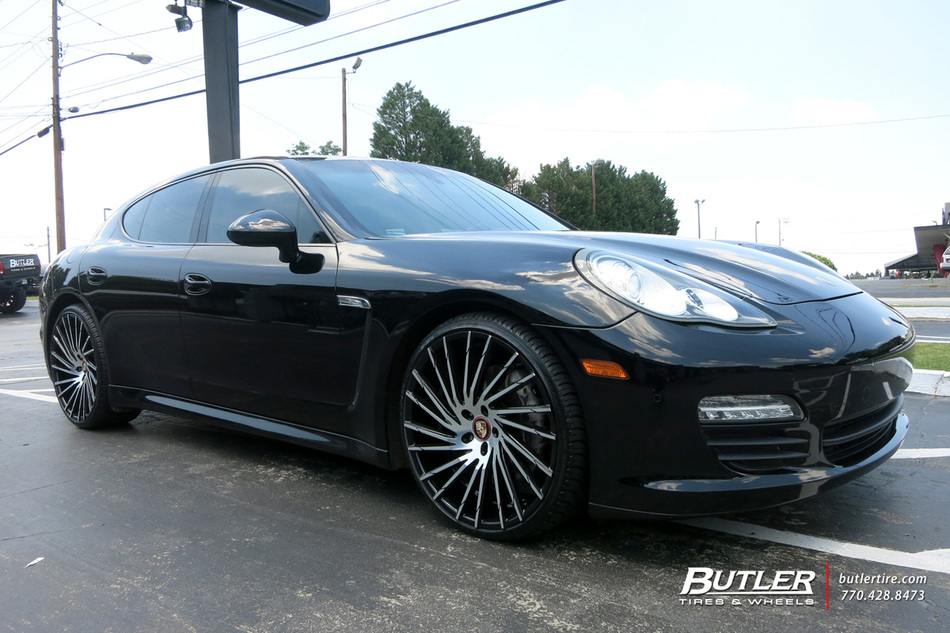 Porsche Panamera with 22in Lexani Wraith Wheels exclusively from Butler ...