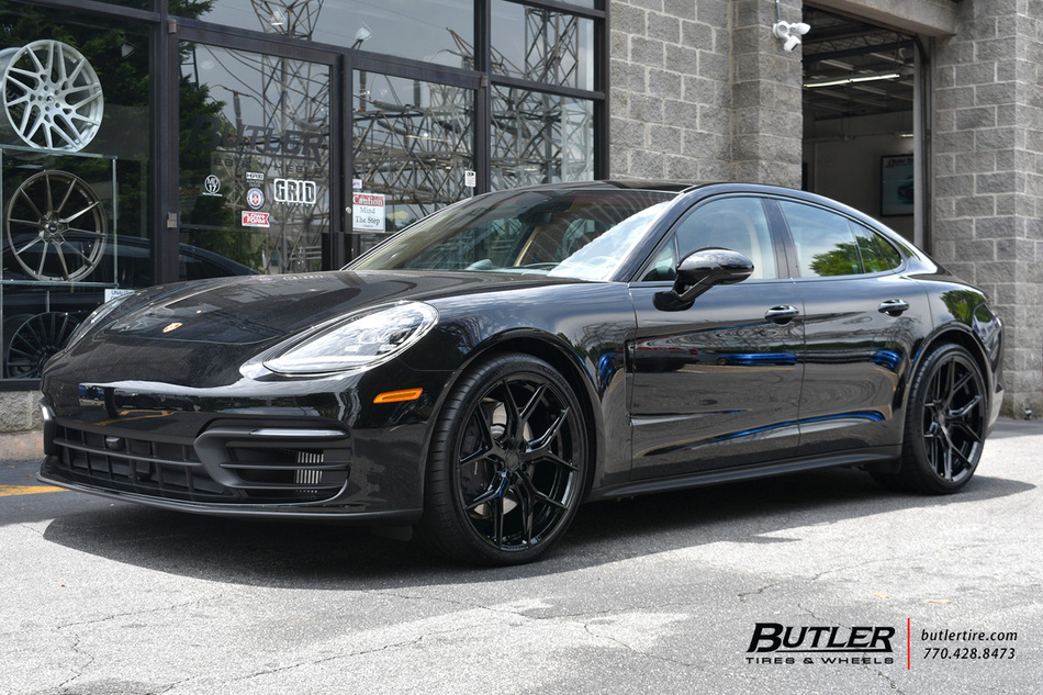 Porsche Panamera with 22in Vossen HF-5 Wheels exclusively from Butler ...
