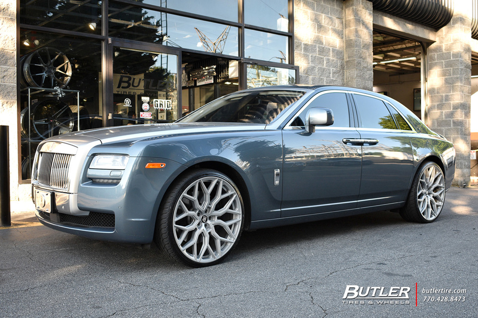 Rolls Royce Ghost with 24in Vossen HF-2 Wheels exclusively from Butler ...