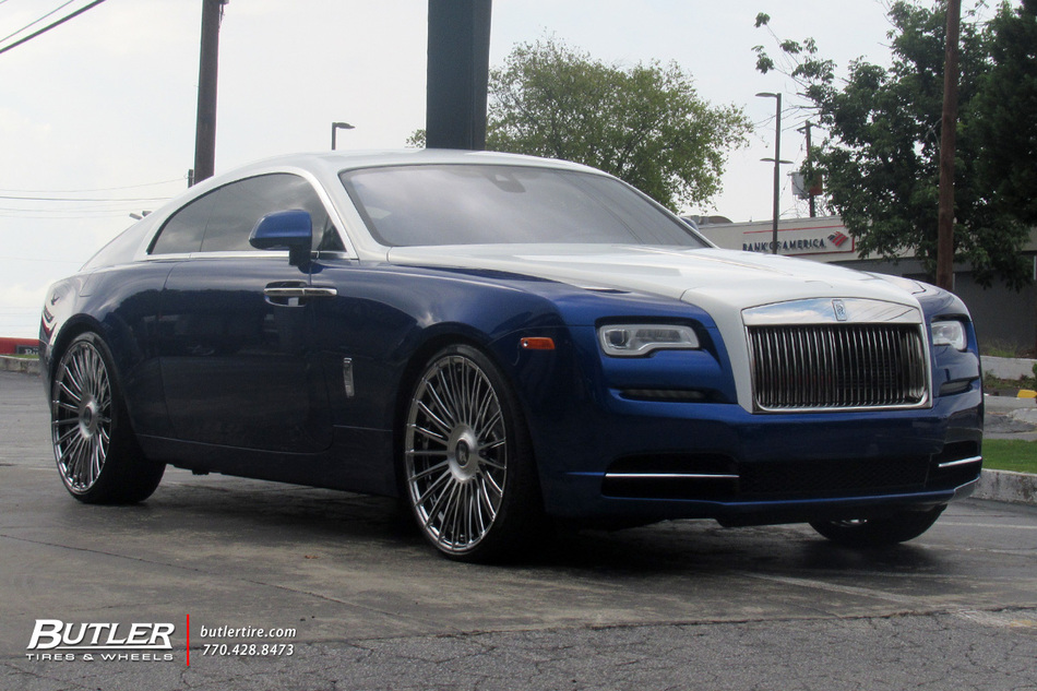 Rolls Royce Wraith with 24in Vossen HF-8 Wheels exclusively from Butler ...