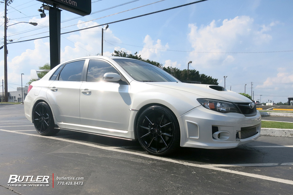 Subaru Impreza STI with 20in Savini SV-F4 Wheels exclusively from ...