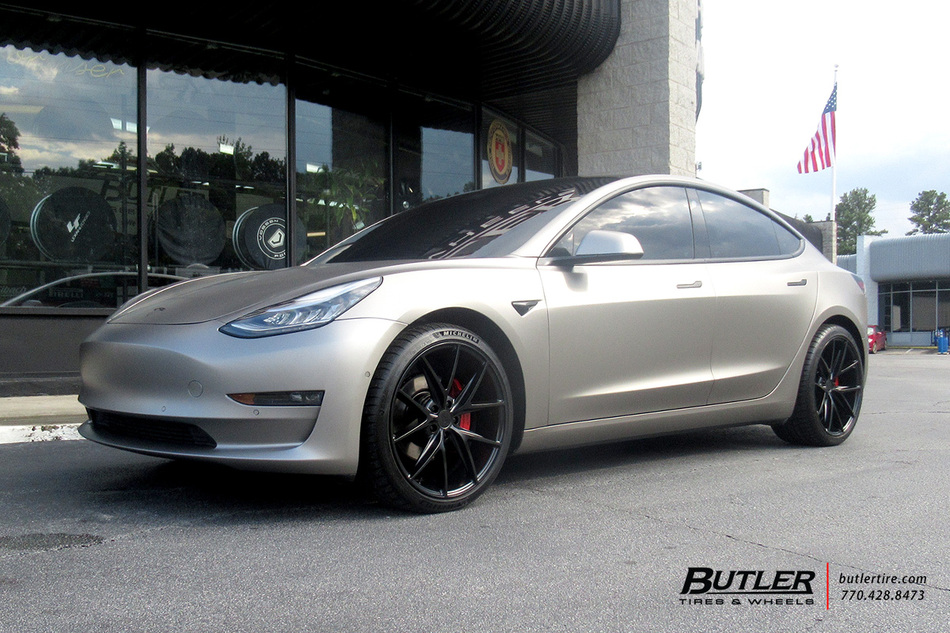 Tesla Model 3 with 20in Niche Misano Wheels exclusively from Butler ...