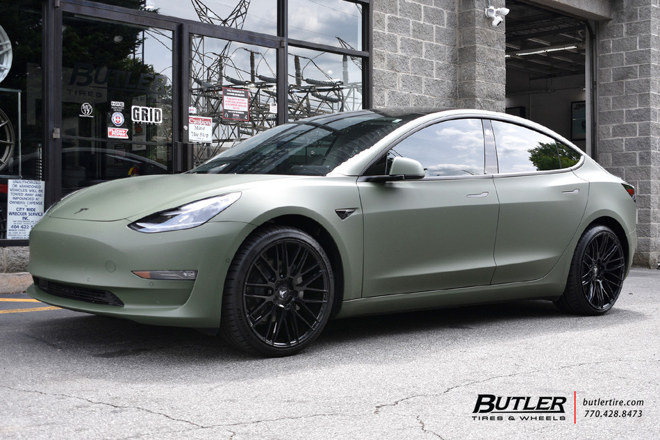 Tesla Model 3 with 20in Savini BM13 Wheels exclusively from Butler ...