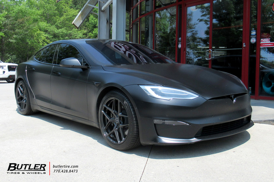 Tesla Model S with 20in Brixton RF7 Wheels exclusively from Butler ...