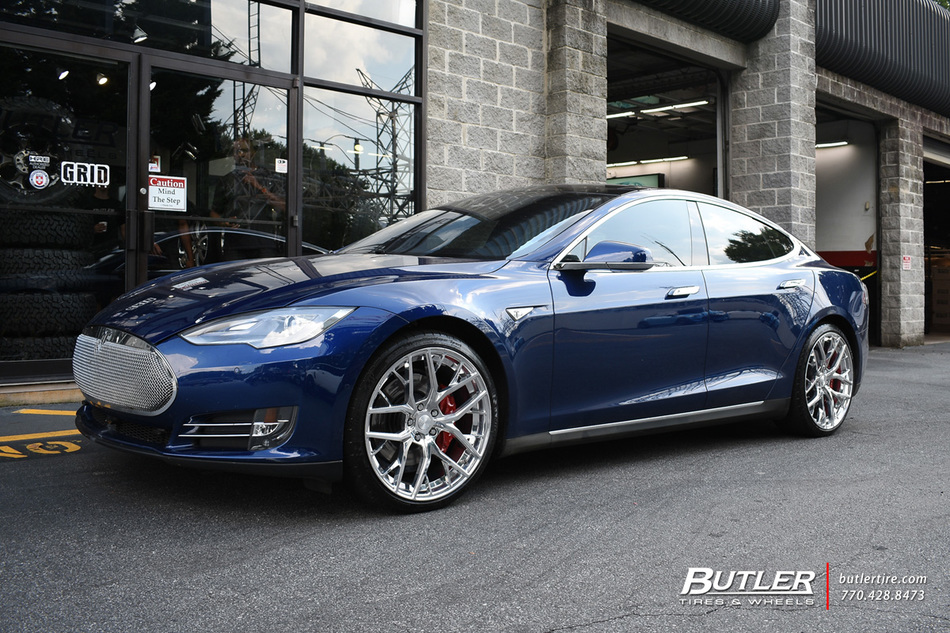 Tesla Model S with 21in Formula FTS-101 Wheels exclusively from Butler ...