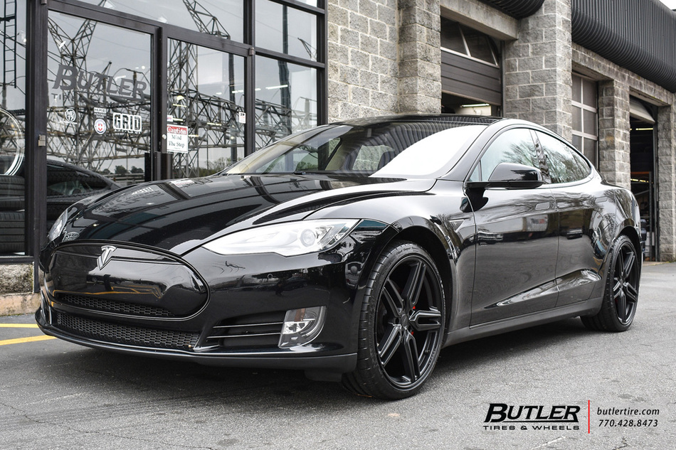 Tesla Model S with 21in Vossen HF-1 Wheels exclusively from Butler ...