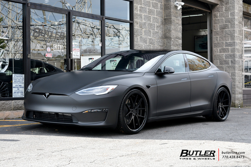 Tesla Model S with 22in Ferrada FR2 Wheels exclusively from Butler ...