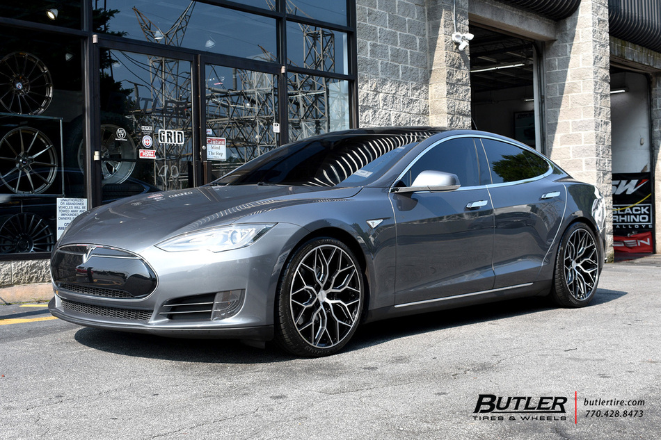 Tesla Model S with 22in Vossen HF-2 Wheels exclusively from Butler ...
