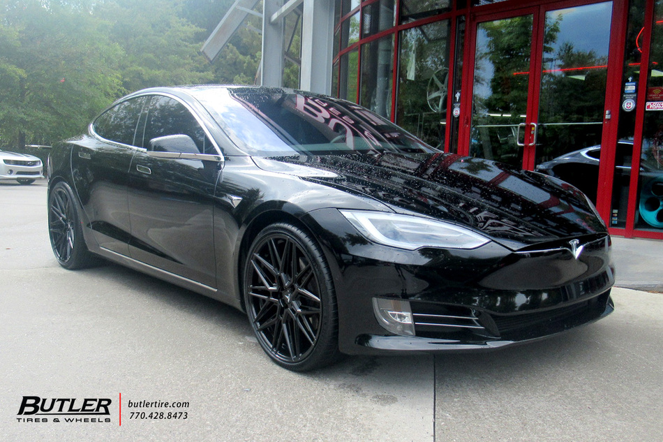 Tesla Model S with 22in Vossen HF-7 Wheels exclusively from Butler ...