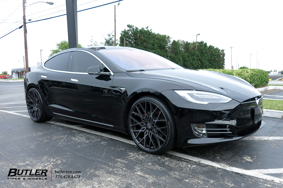 Tesla Model S with 22in XO Phoenix Wheels exclusively from Butler Tires ...