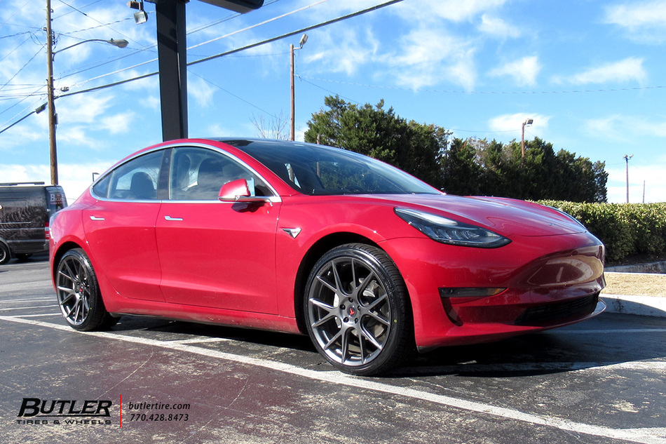 Tesla Model 3 with 20in Vossen VFS6 Wheels exclusively from Butler ...