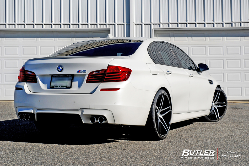 Frozen White BMW M5 with 21in Lexani Forged LZ-105 Wheels - Trending at ...
