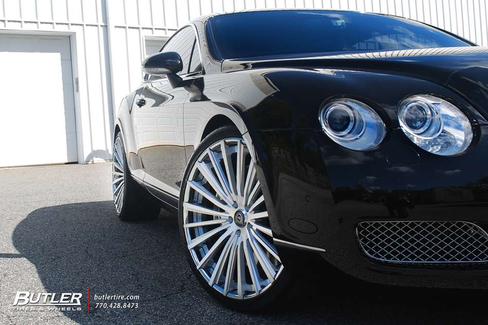Bentley Continental GT with 22in Lexani LF Forged LZ-722 Wheels ...