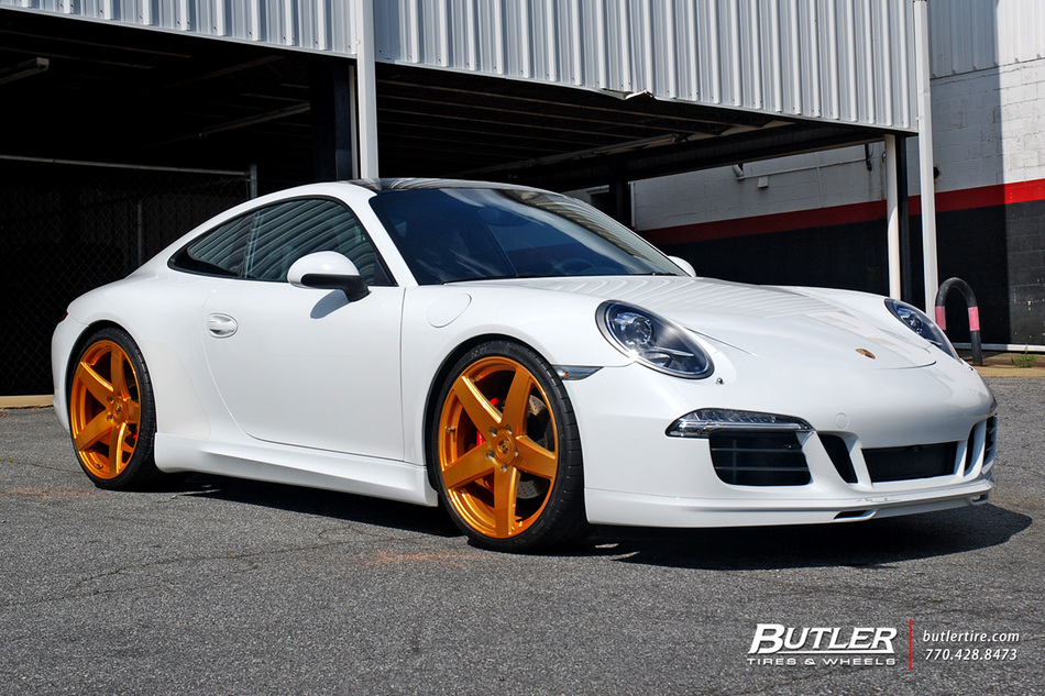 Porsche 911 Carrera S with Custom Gold 21in Victor Baden Wheels ...