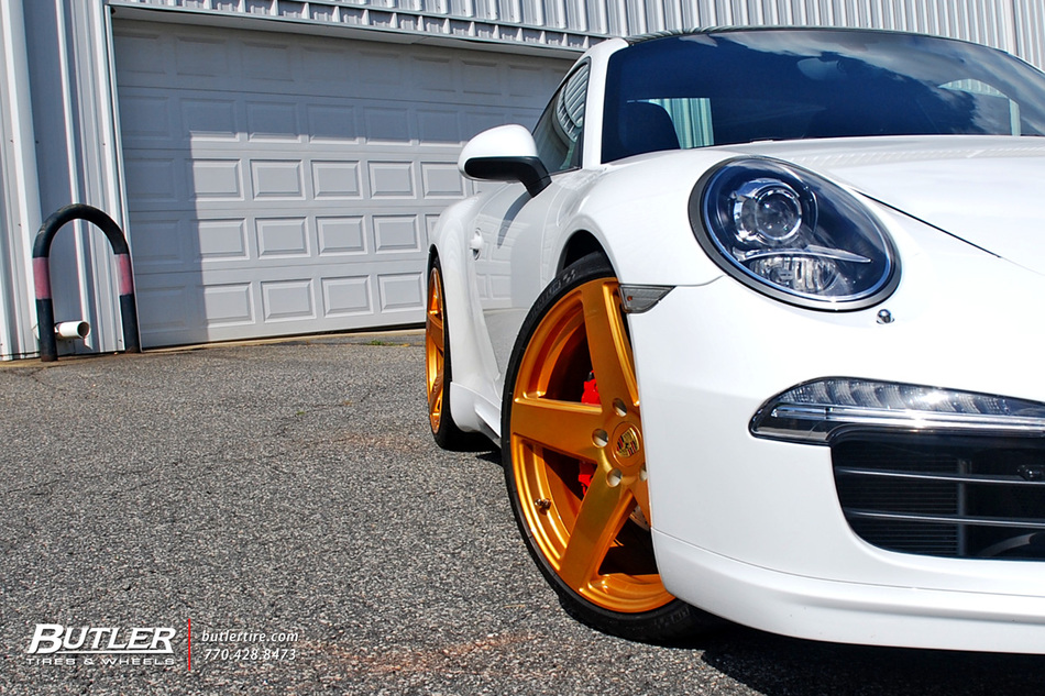 Porsche 911 Carrera S with Custom Gold 21in Victor Baden Wheels ...