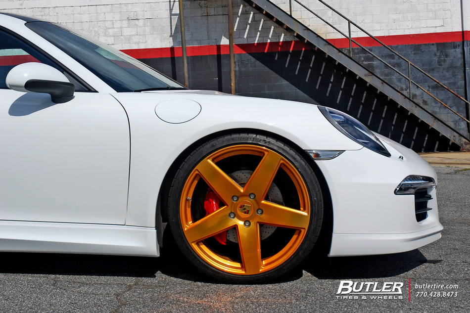 Porsche 911 Carrera S with Custom Gold 21in Victor Baden Wheels ...