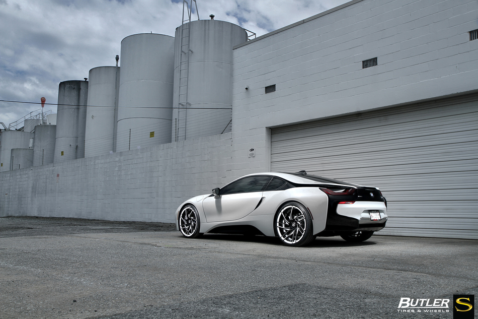 BMW i8 on Custom Painted Savini SV62d Wheels - Trending at Butler Tires ...