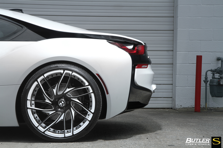 BMW i8 on Custom Painted Savini SV62d Wheels - Trending at Butler Tires ...