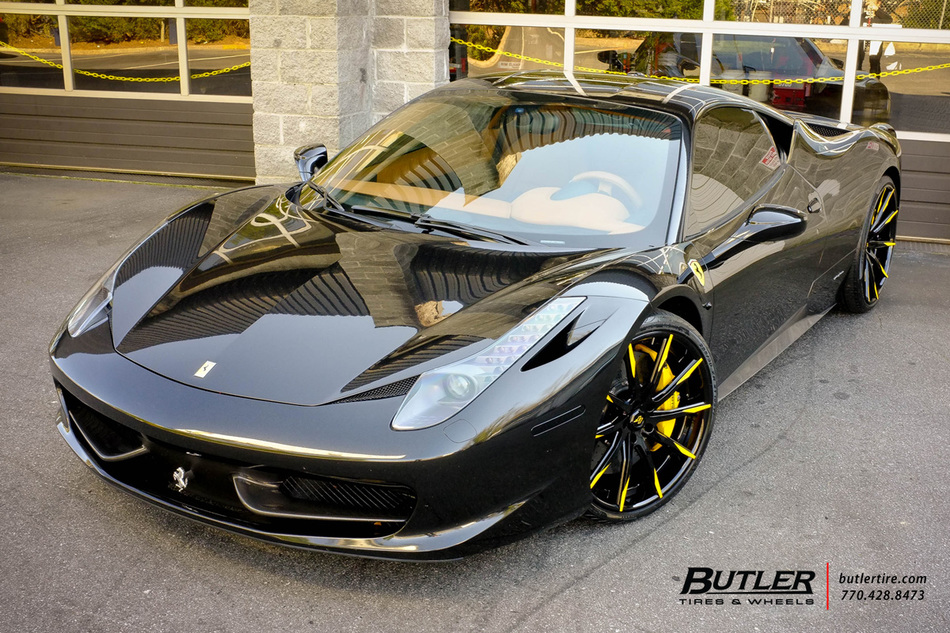 Ferrari 458 Italia with custom 22in Lexani LF Forged LZ-101 Wheels ...