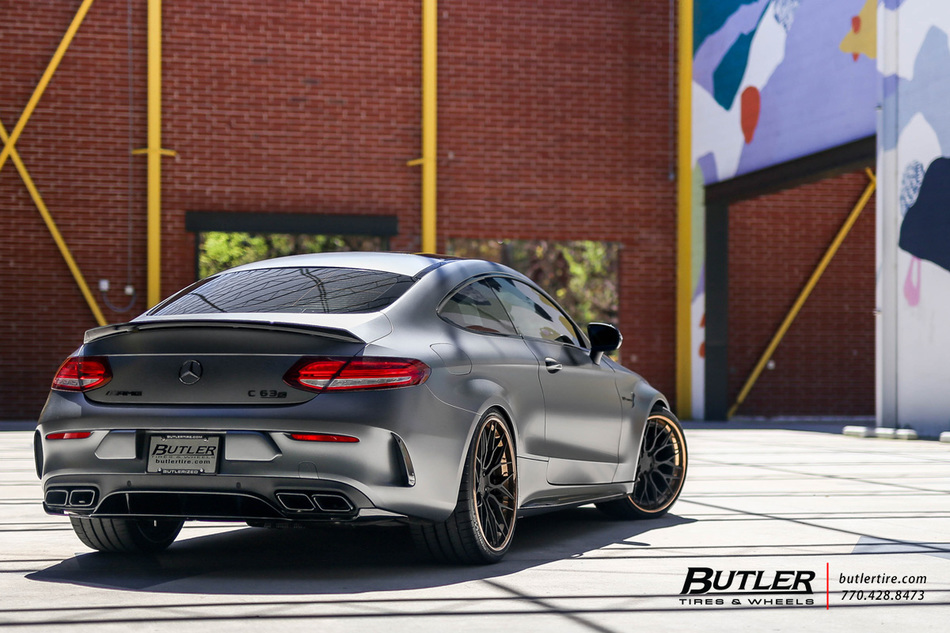 Monster Mercedes C63S AMG Coupe Edition 1 on AG Luxury AGL43 Wheels ...