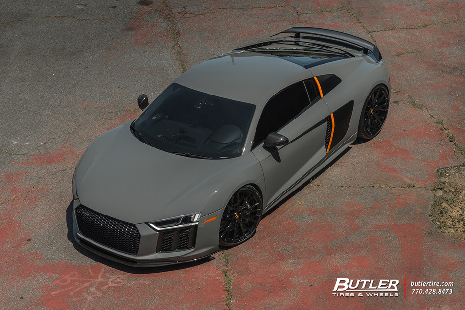 Harrison Nevel Goes All Out with his Slammed Audi R8 on custom Savini ...
