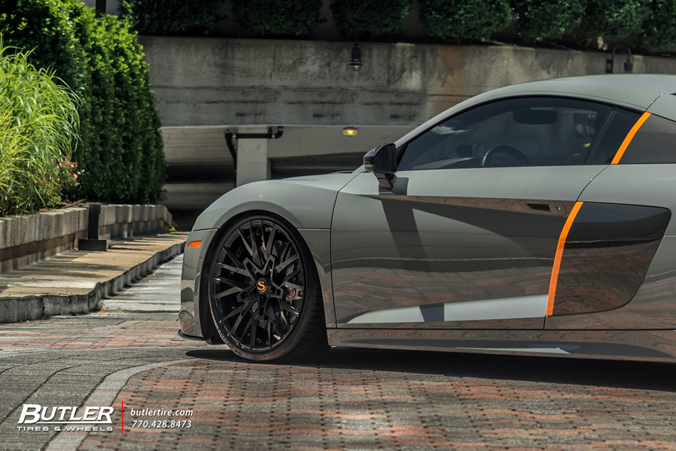 Harrison Nevel Goes All Out with his Slammed Audi R8 on custom Savini ...