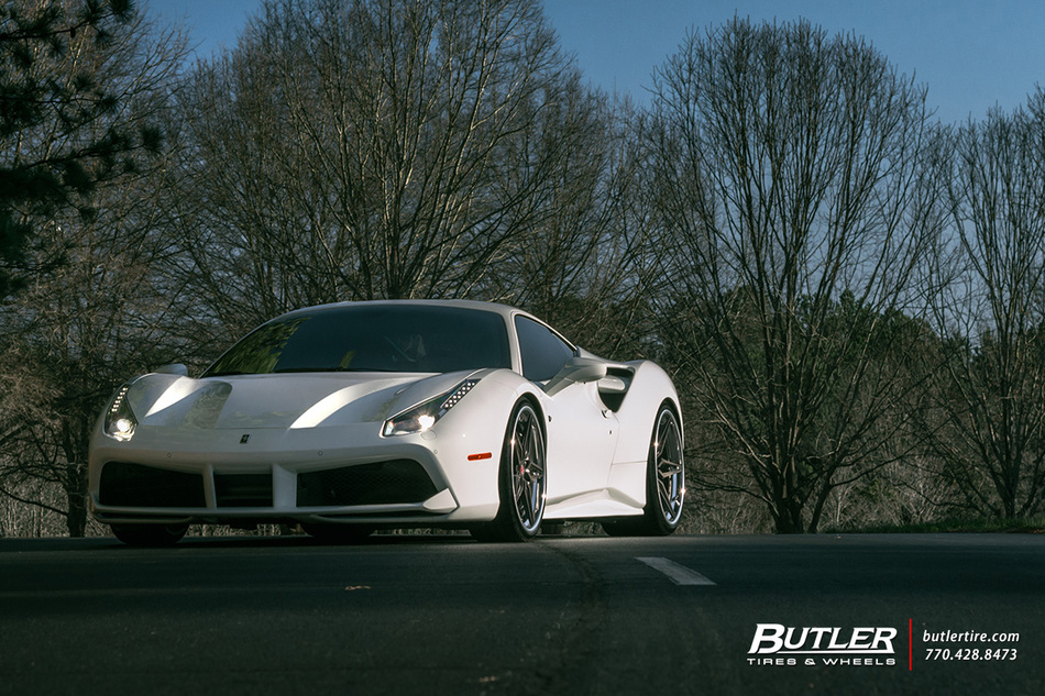 Less is More with this Lowered Ferrari 488 GTB on Custom 22in Vossen M ...