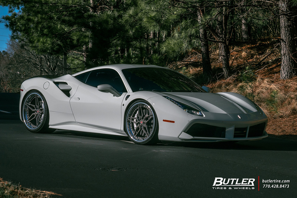 Less is More with this Lowered Ferrari 488 GTB on Custom 22in Vossen M ...