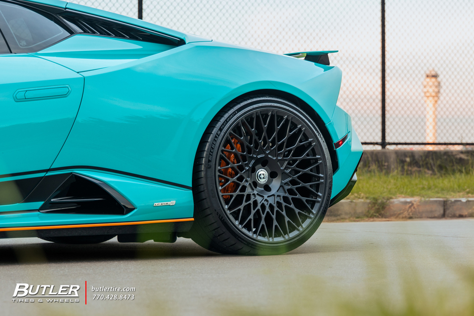 Lowered Lamborghini Huracan Tecnica on custom HRE 501M Wheels - A ...
